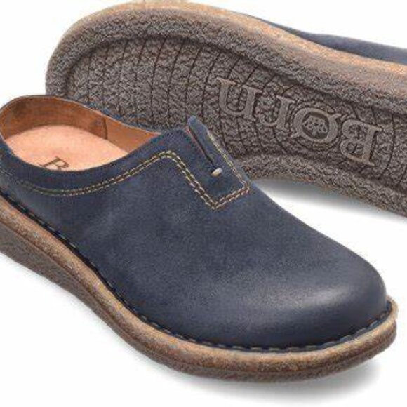 Born | Shoes | Born Womens Seana Distressed Suede Leather Clogs Mules ...